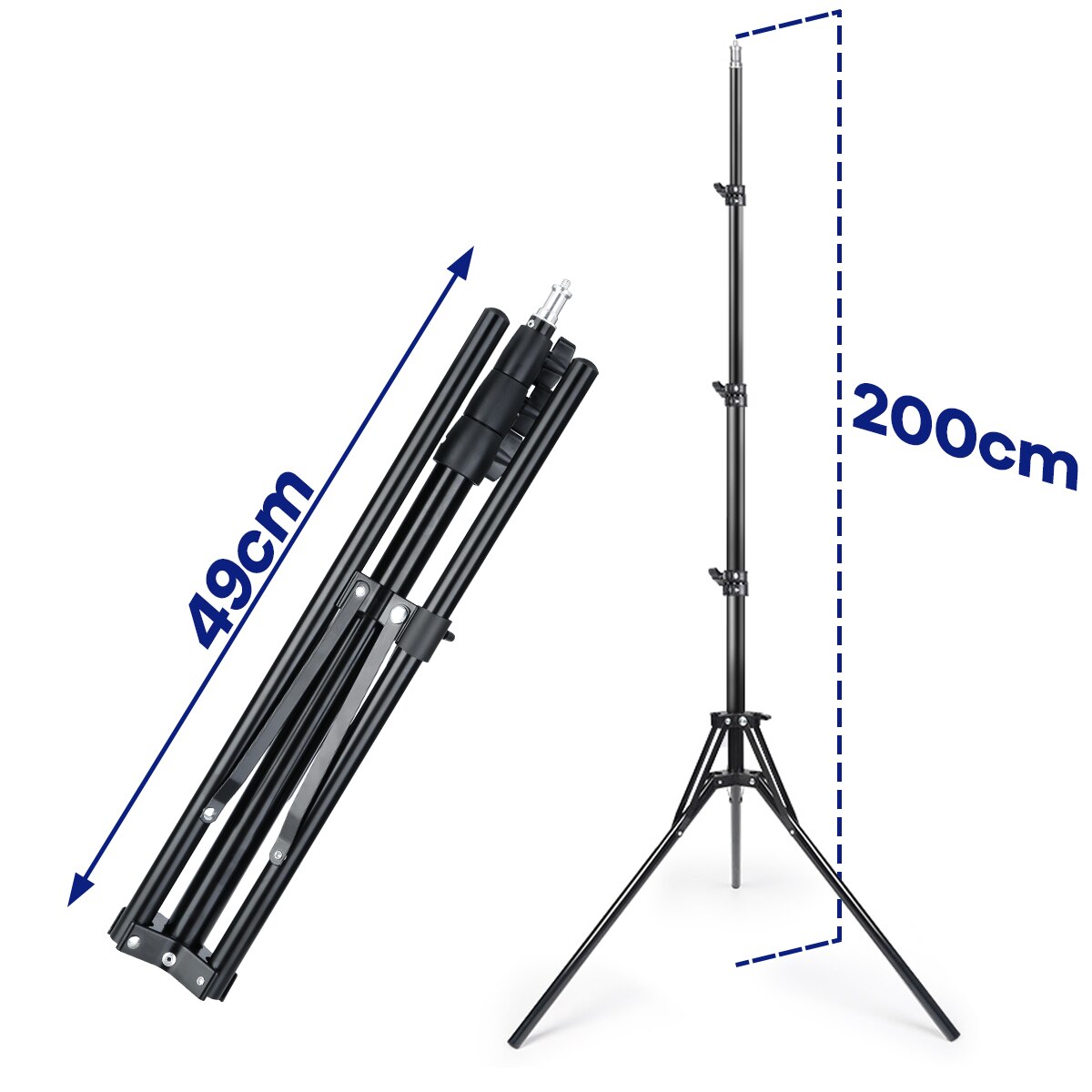 TENWISH 2 Meters 6.5' Reversible Leg Light Sta... – Grandado