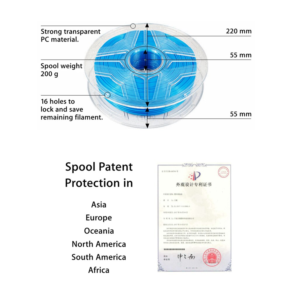 LeoPlas 1kg 1.75mm Transparent Translucent Clear B... – Grandado