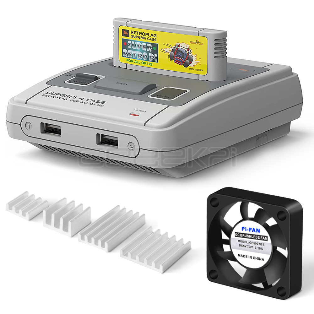 GeeekPi Raspberry Pi 4B SUPERPI CASE Estilo SFC co... – Grandado