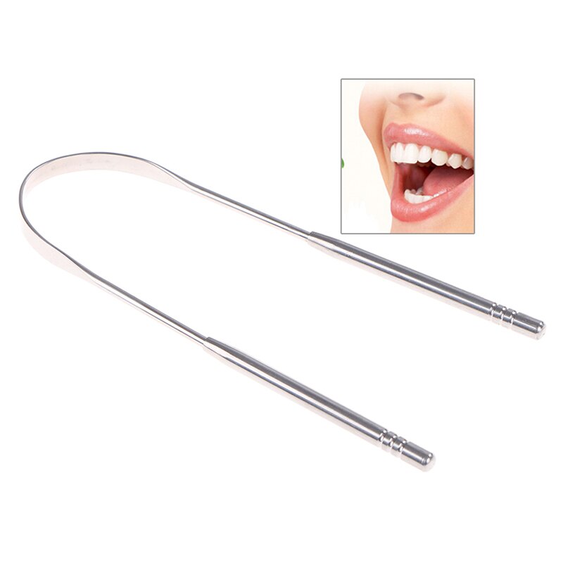 1 Pc Stainless Steel Tongue Cleaner Scraper Oral C... – Grandado