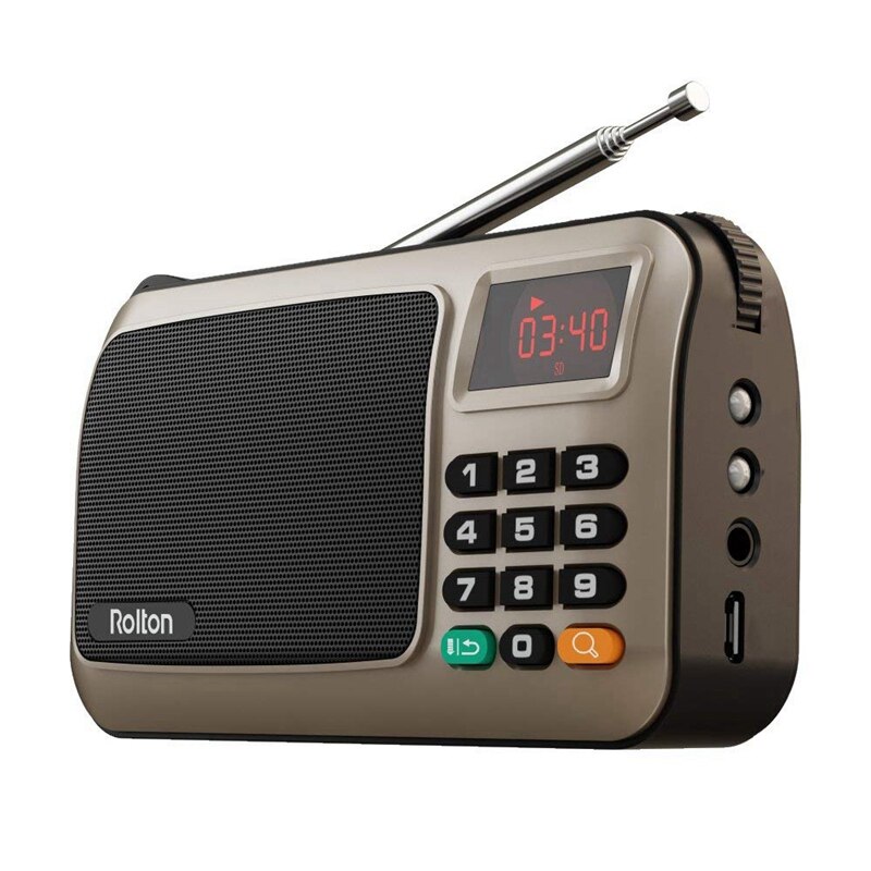 Rolton W405 Portable Mini FM Radio Speaker Music P... – Grandado