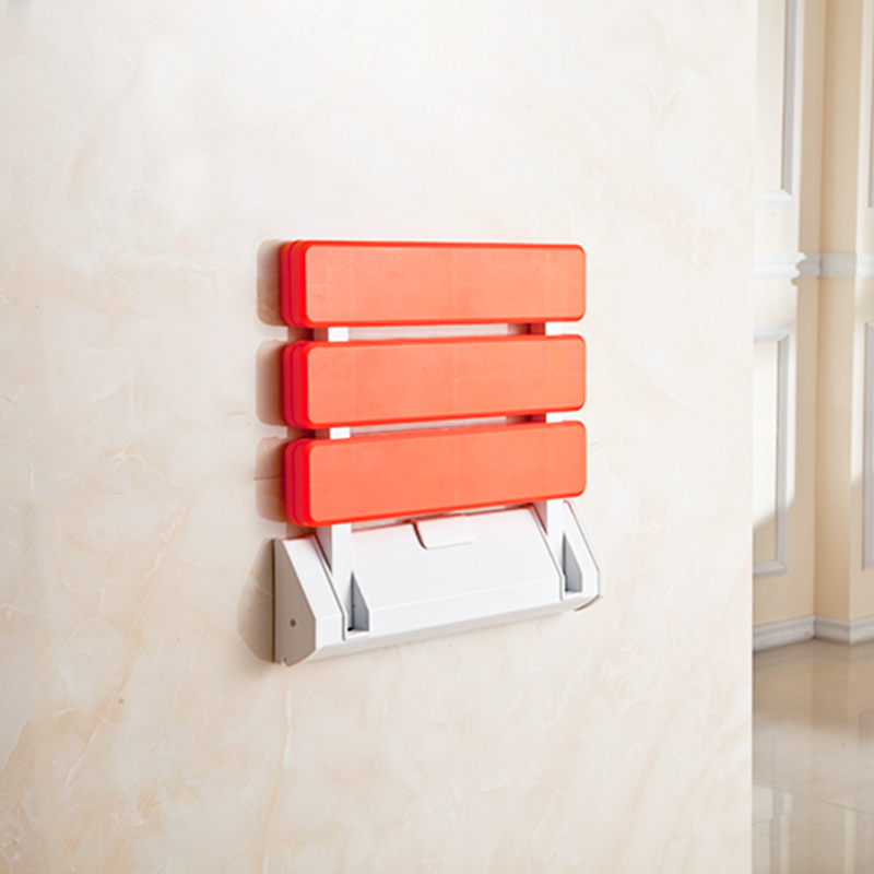 Wall-mounted folding bathroom shower stool waterpr... – Grandado
