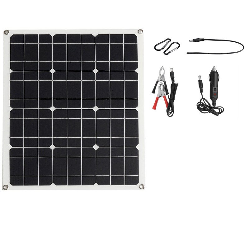 Flexible Solar Panel Kit 100W 18V Portable Solar C... – Vicedeal