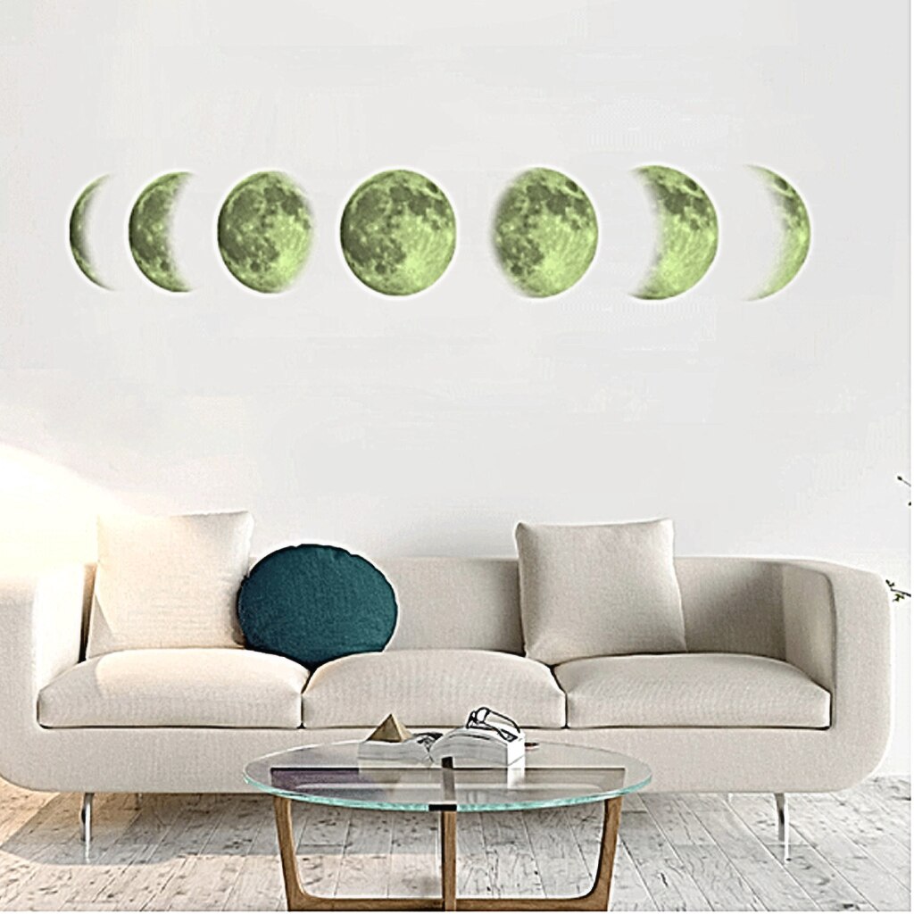 Lunar Eclipse Fluorescent Wall Sticker Glow In The... – Vicedeal
