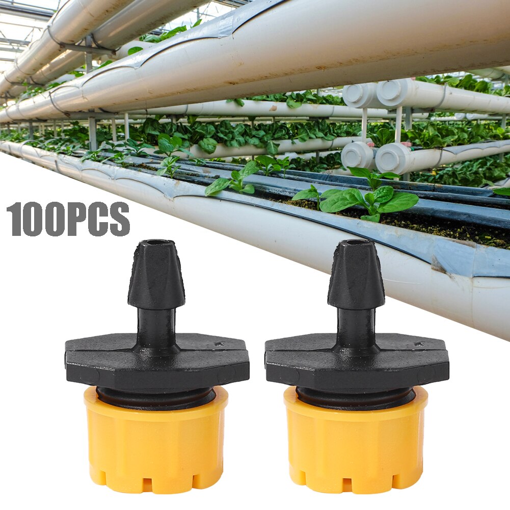100Pcs Micro Flow Dripper Drip Head 1/4 Inch Slang... – Grandado