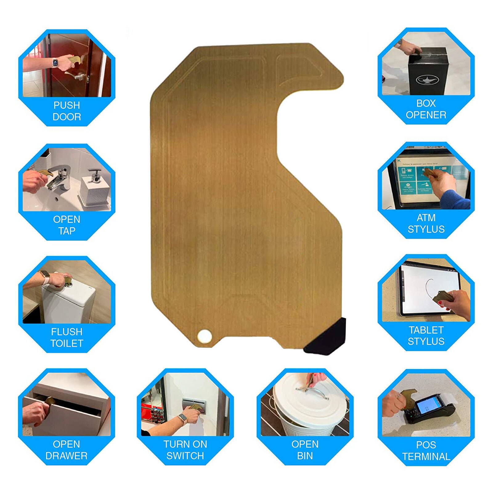 No-Touch Deuropener Lift Knop Contactloze Veilighe... – Vicedeal