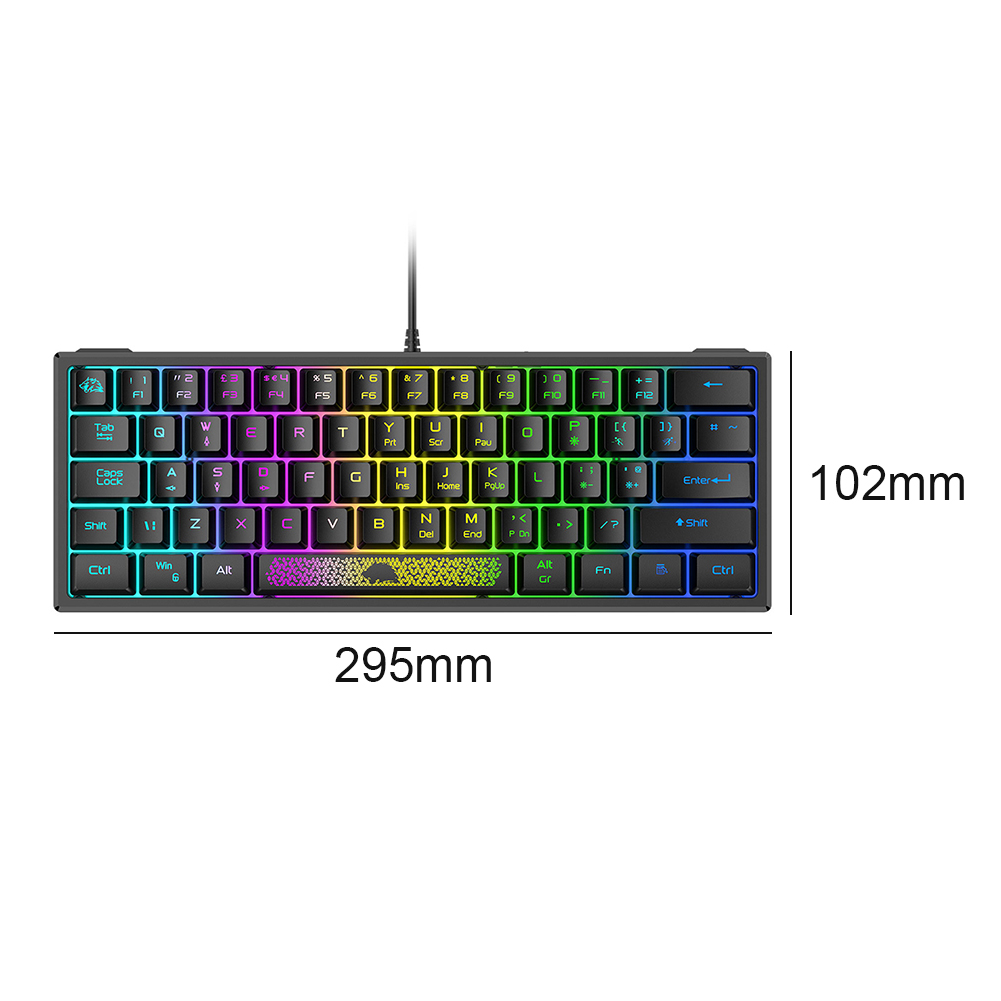 Ergonomic Backlit Laptop Computer USB Percent RGB ... – Grandado