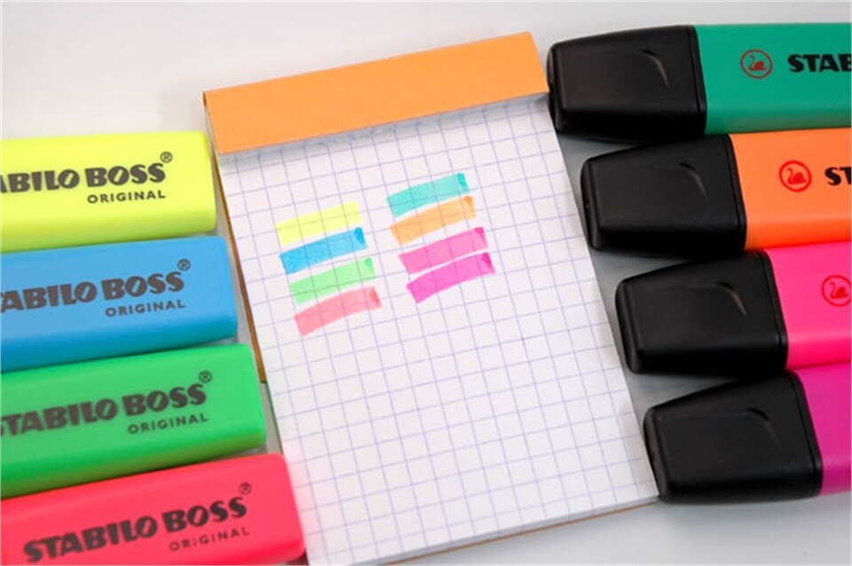 5pcs Stabilo Boss Original Brilliant Textliner Ori... – Grandado
