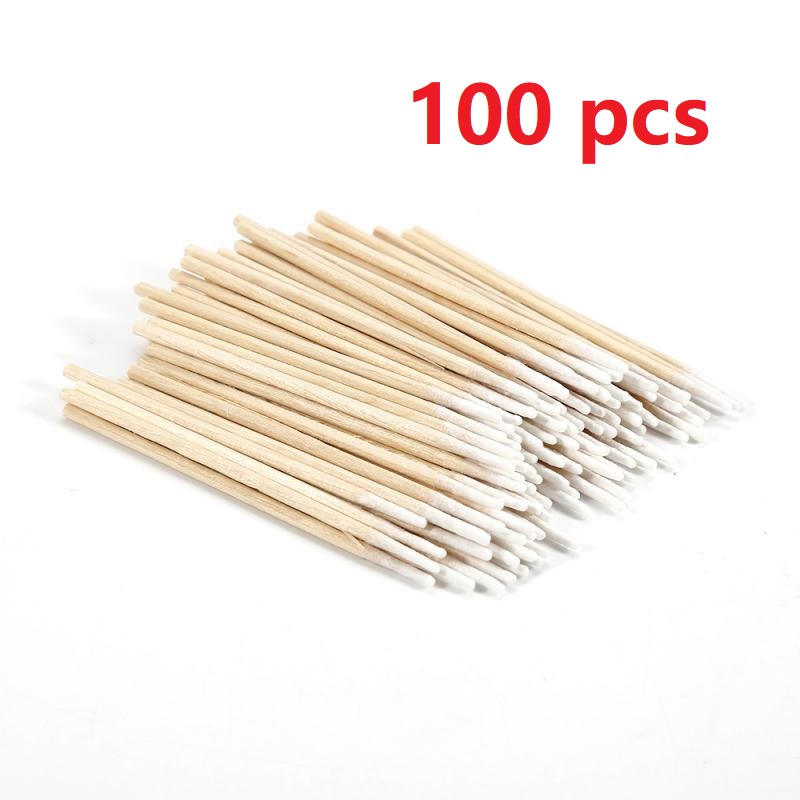 100/500pcs Disposable Cotton Swab Brushes Natural ... – Grandado