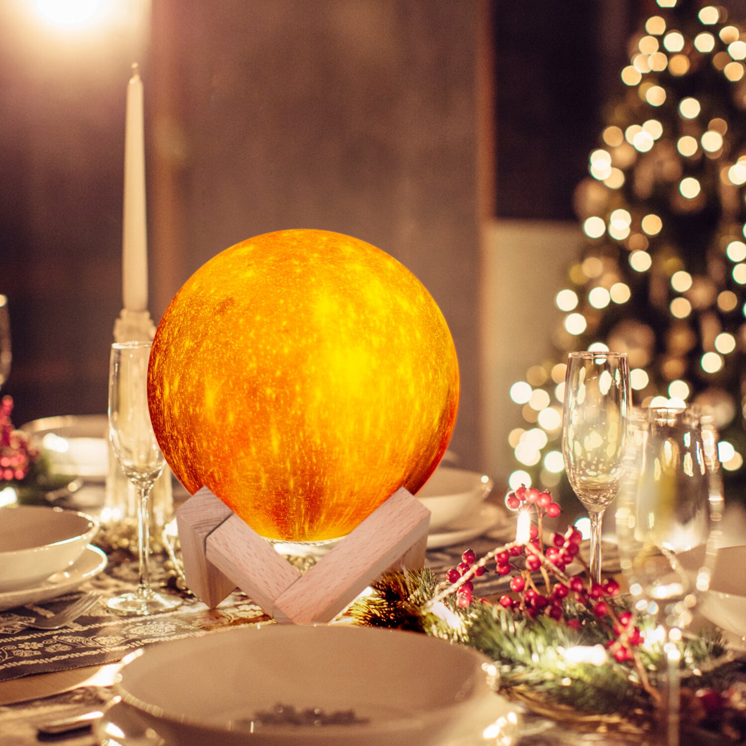 Moon Lamp 3D Printed Starry Lamp LED Night Light T... – Vicedeal