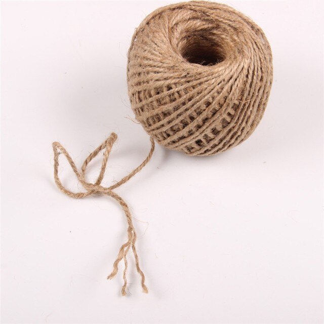 Natuurlijke 100M Jute Twijn Rope Linnen Twine Rust... – Vicedeal