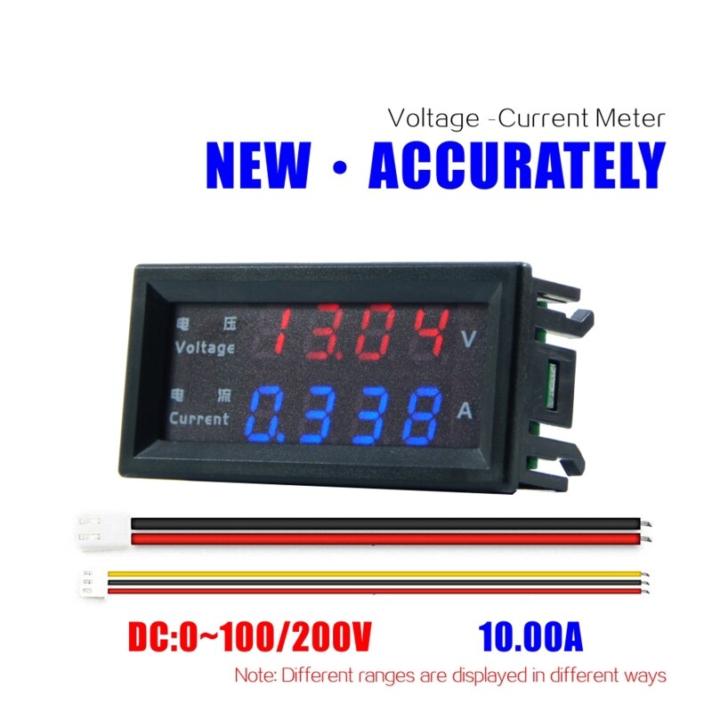 4 Digits High Precision DC 100V 200V 10A Voltmeter... – Vicedeal