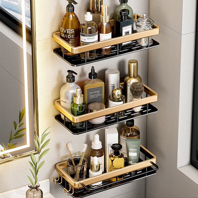 ULA Luxury Bathroom Shelves Without Drilling RustP... – Grandado