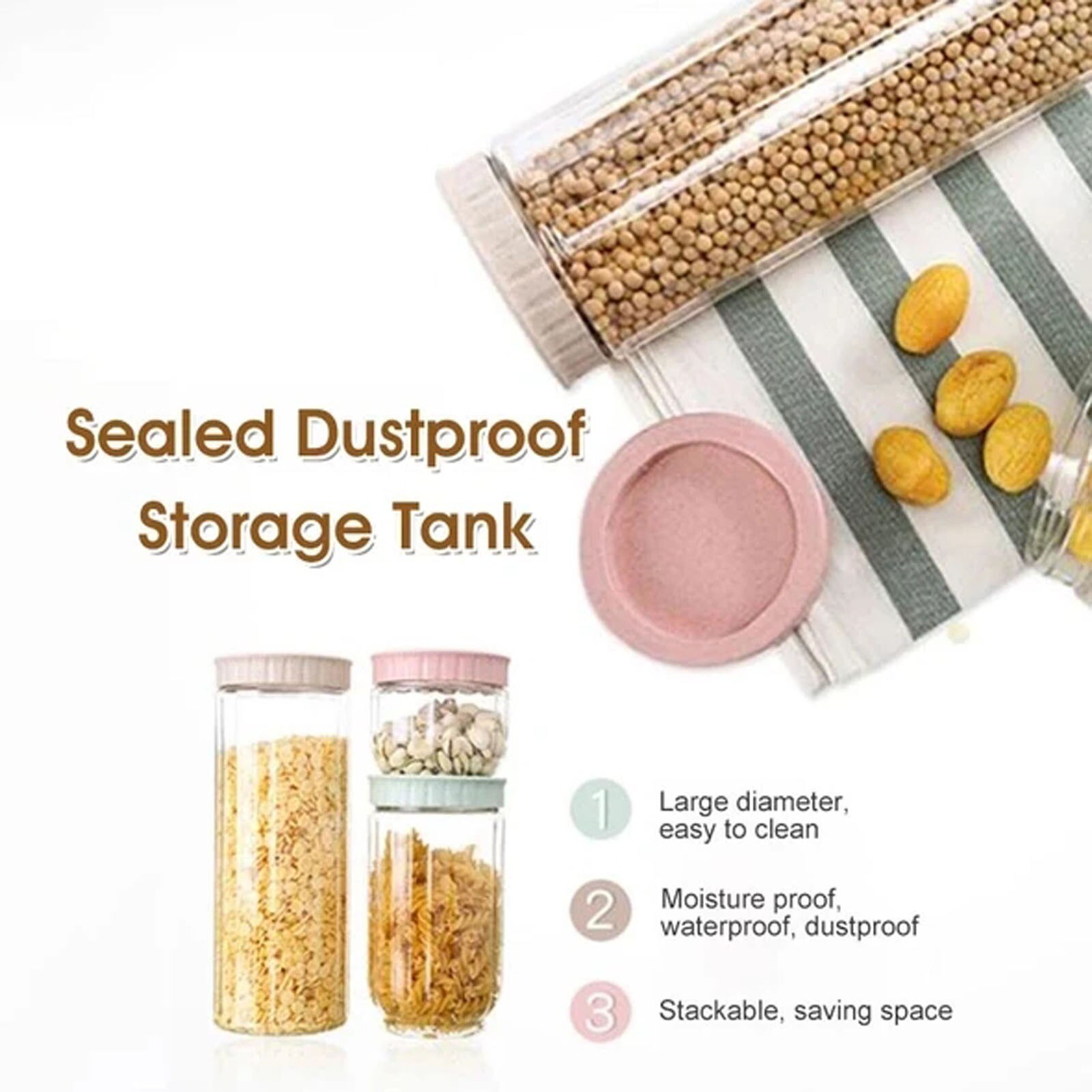 Küche Tarro para galletas Körner Snacks Versiegelt... – Vicedeal