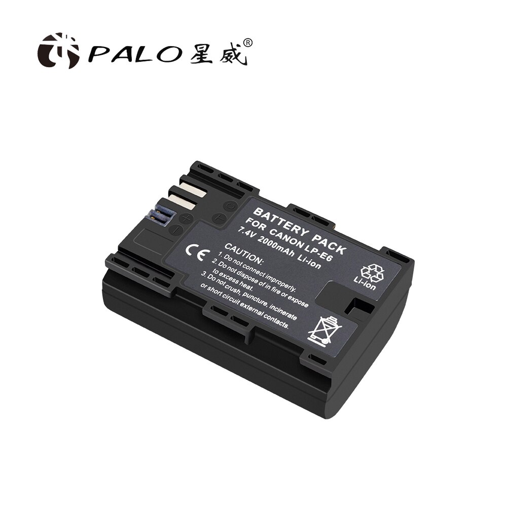 PALO lp-e6 digital battery LCD display Charger USB... – Grandado