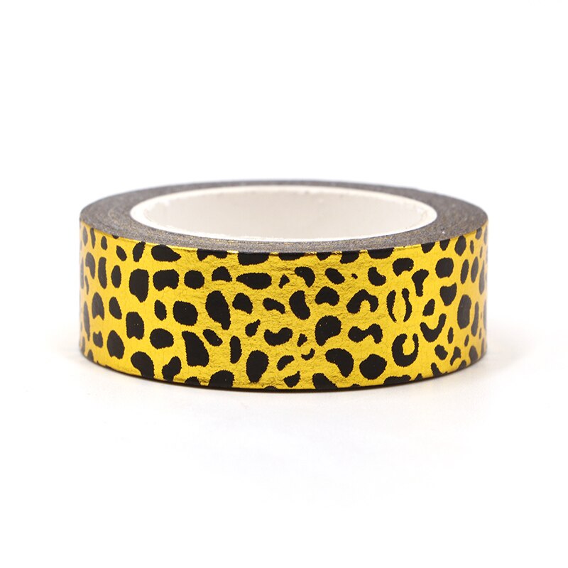 1Pc Leopard Gold Folie Washi Tape Voor Scrapbookin... – Grandado