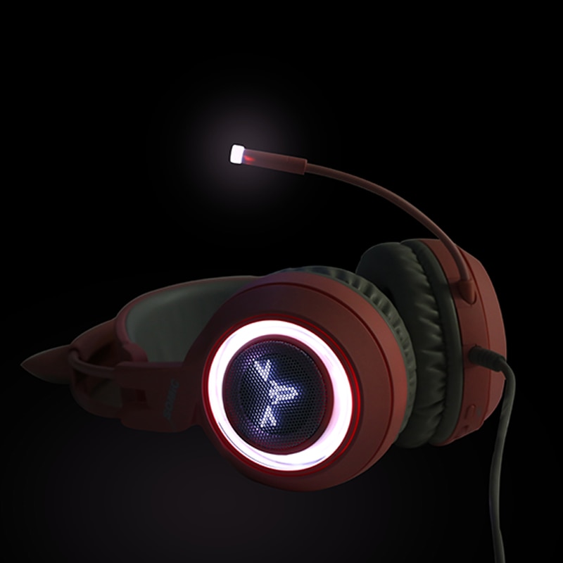 SOMIC Cute Cat Ear Headset Gaming Headphone Wired ... – Grandado