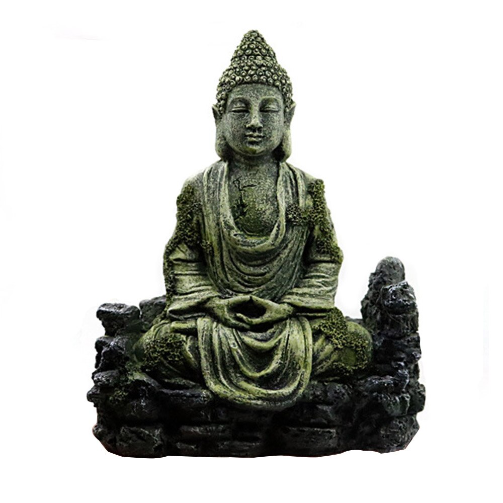Resin Ancient Buddha Statue Aquarium Decoration Ho... – Grandado