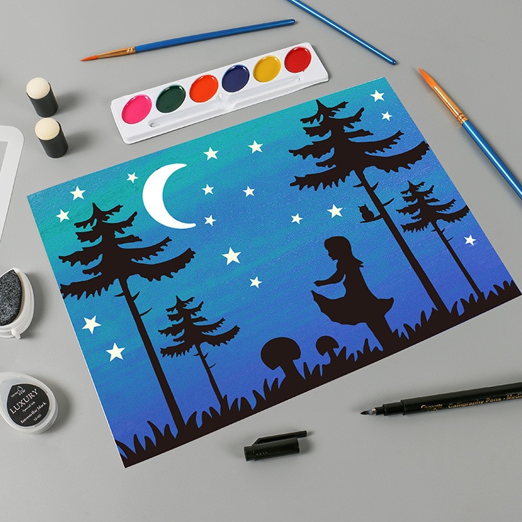 16Pcs/Set A4 Landscape Character DIY Layering Sten... – Vicedeal