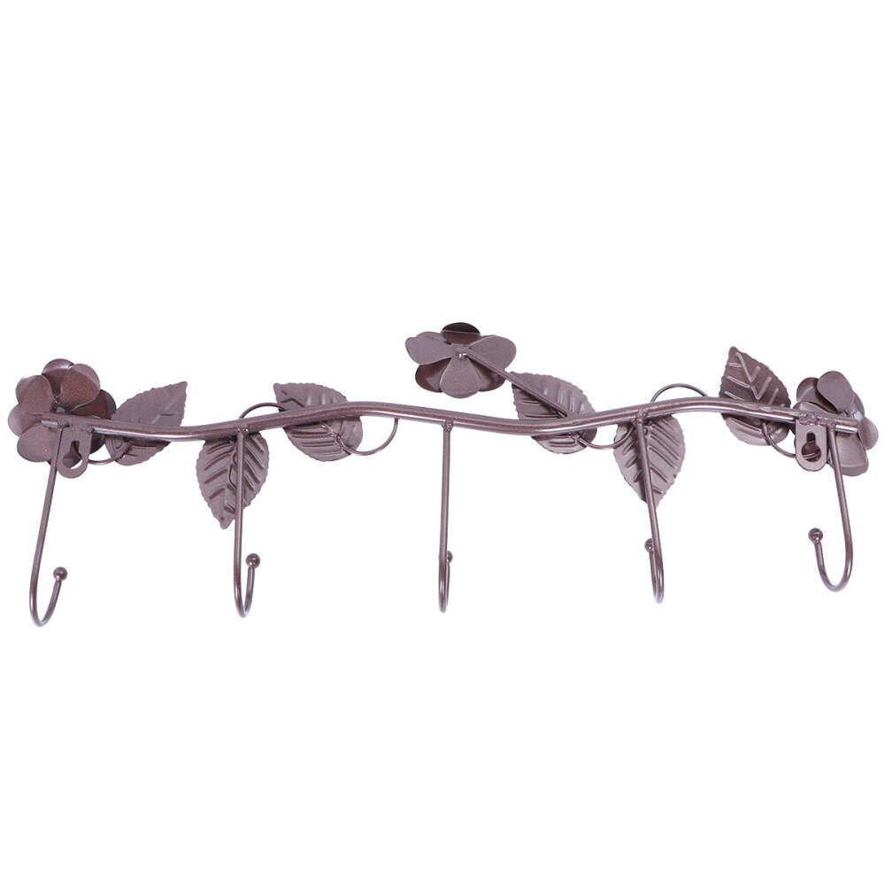 Iron Hook Rack with 5 Hooks Bathroom Over the Door... – Grandado