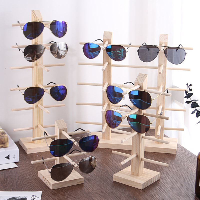 Multi Layers Wood Sunglass Display Rack Shelf Eyeg... – Grandado