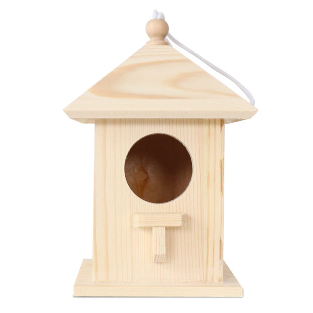 Wooden Nesting Nest Box Bird House Small Wild Bird... – Grandado