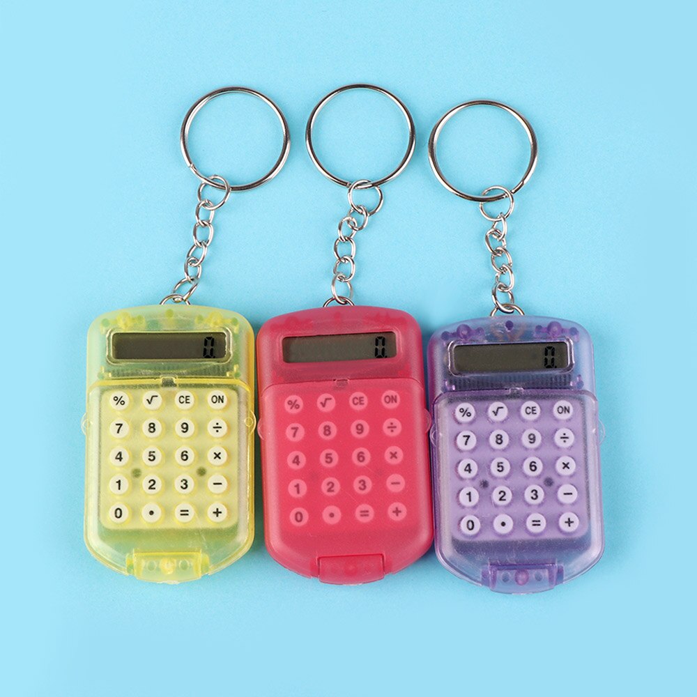 1Pc Mini Calculator With Keychain Student Supplies... – Grandado