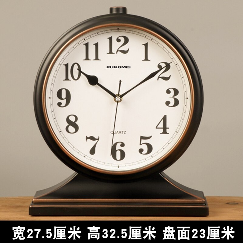 Large Desk Clock Silent Watch Retro Living Room An... – Grandado