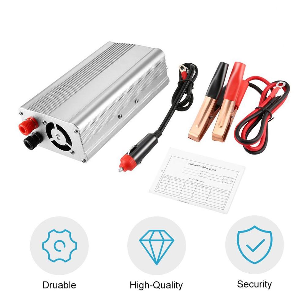 Dc 12v till ac 220v bil inverter bärbar 1500w bil... – Vicedeal