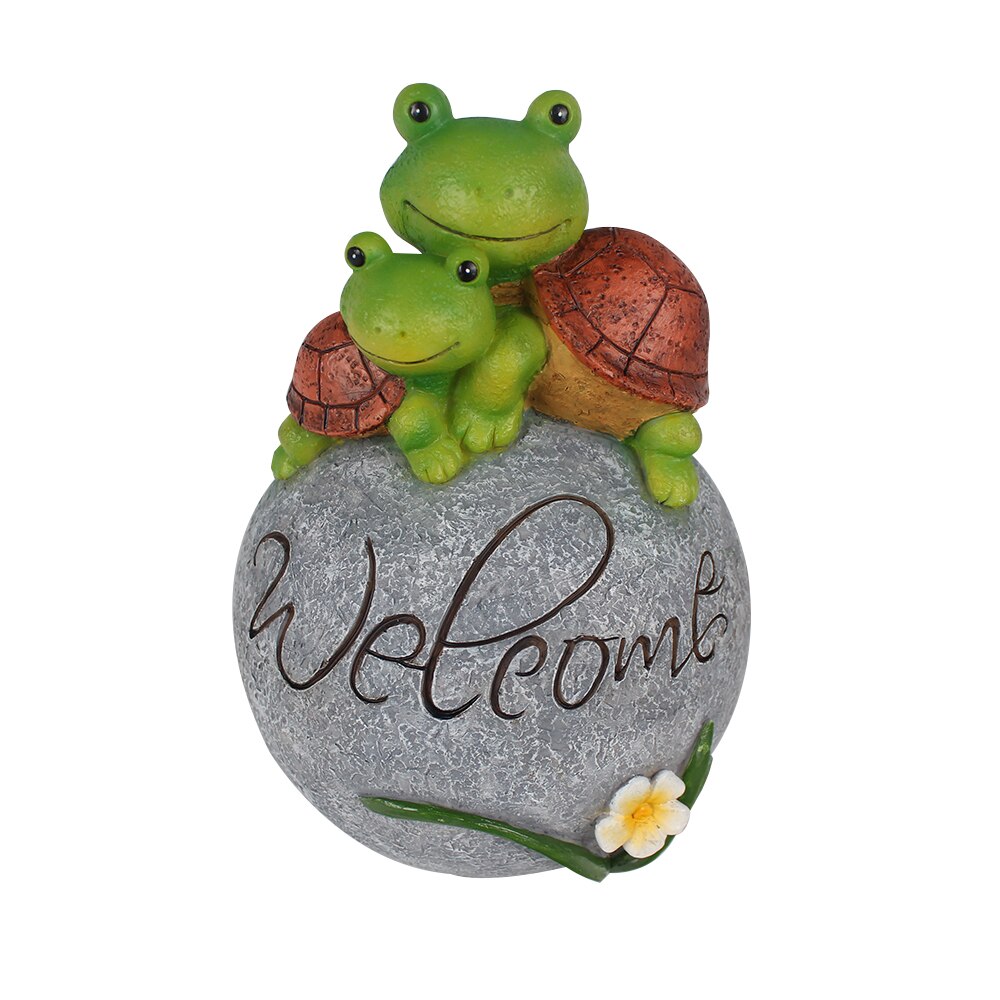 Turtles Garden Statue Yard Decor Welcome Turtles o... – Vicedeal