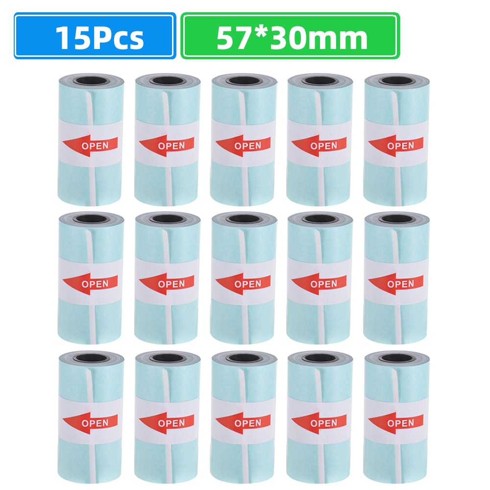 15 Rollen Thermisch Papier Met Zelfklevende Printa... – Grandado