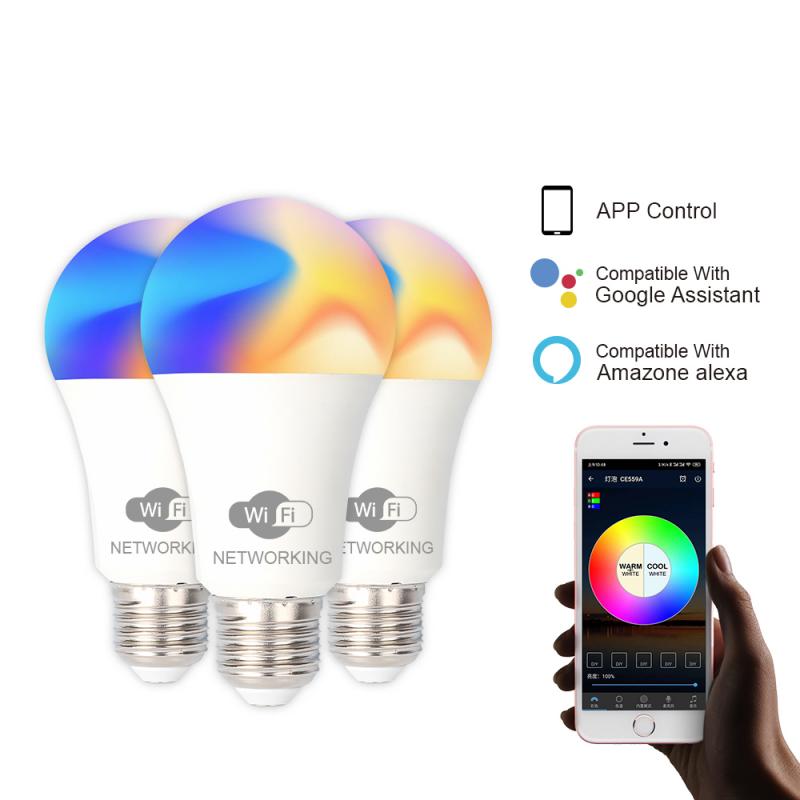 Wifi Smart Led Lamp Met App Traploos Dimmen Kleur ... – Grandado
