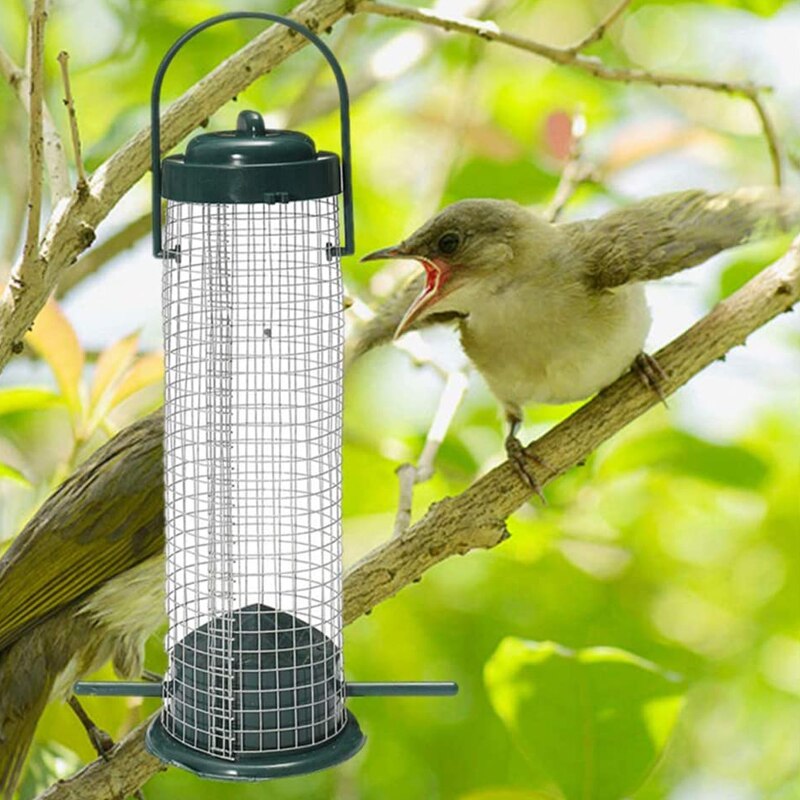 Large Capacity Grid Bird Feeder Hanging Outdoor Fe... – Grandado