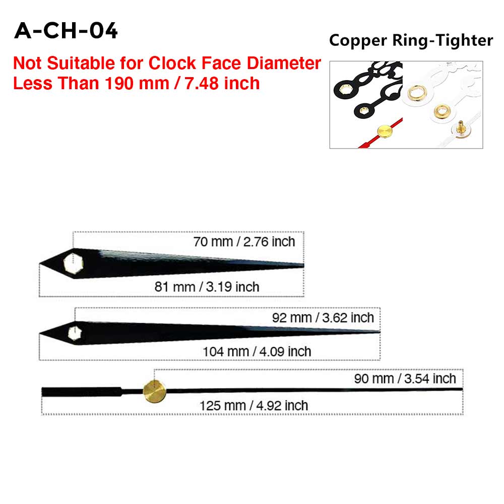 MCDFL Black Metal Clock Hands Wall Modern Home Dec... – Grandado