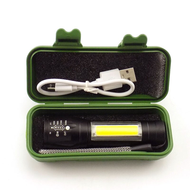 2 weg LED COB Q5 Mini Taschenlampe Taschenlampen C... – Vicedeal