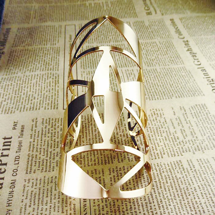 Metal Totem Arm Cuff Adjustable Open Bracelets Car... – Grandado