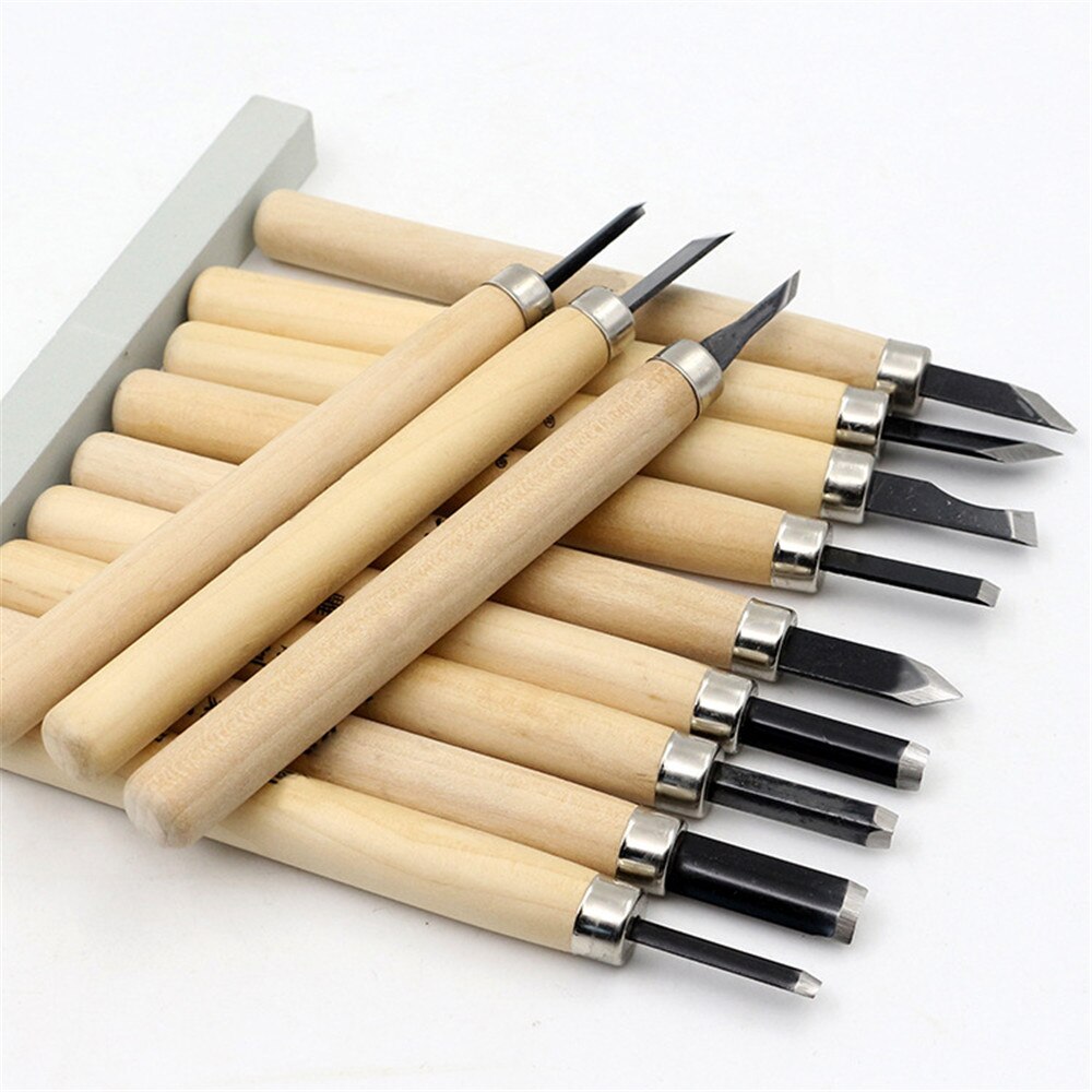 3/6/8/10/12pcs Wood Carving Chisel Knifes Hand Too... – Vicedeal