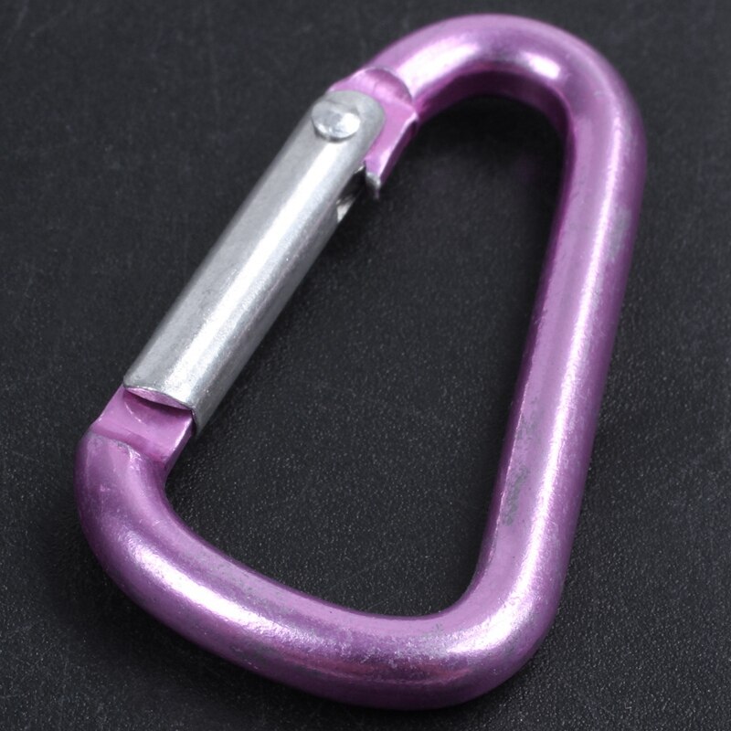 Pink aluminum alloy D-shape spring-loaded gate clo... – Vicedeal