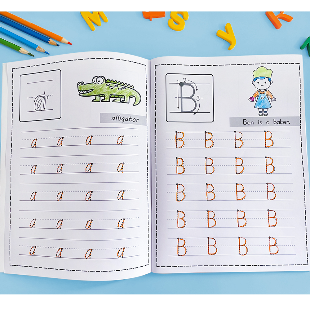 Letters A-Z Alphabet Early Education Tracing Workb... – Grandado