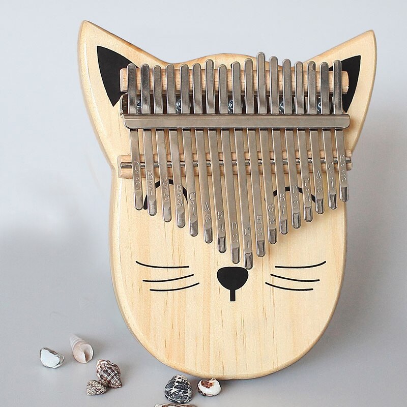 Mini Kalimba 17 Toetsen Thumb Piano Met Tune Hamer... – Grandado