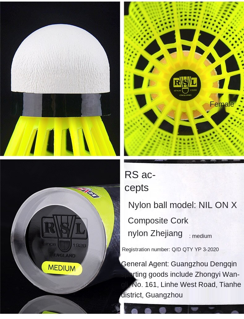 Original RSL Badminton Nylon Shuttlecocks Badminto... – Vicedeal