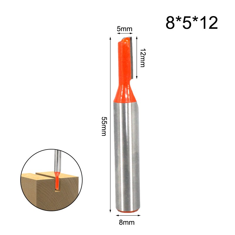 8Mm Ronde Schacht Rechte Router Bit Tungsten Carbi... – Grandado