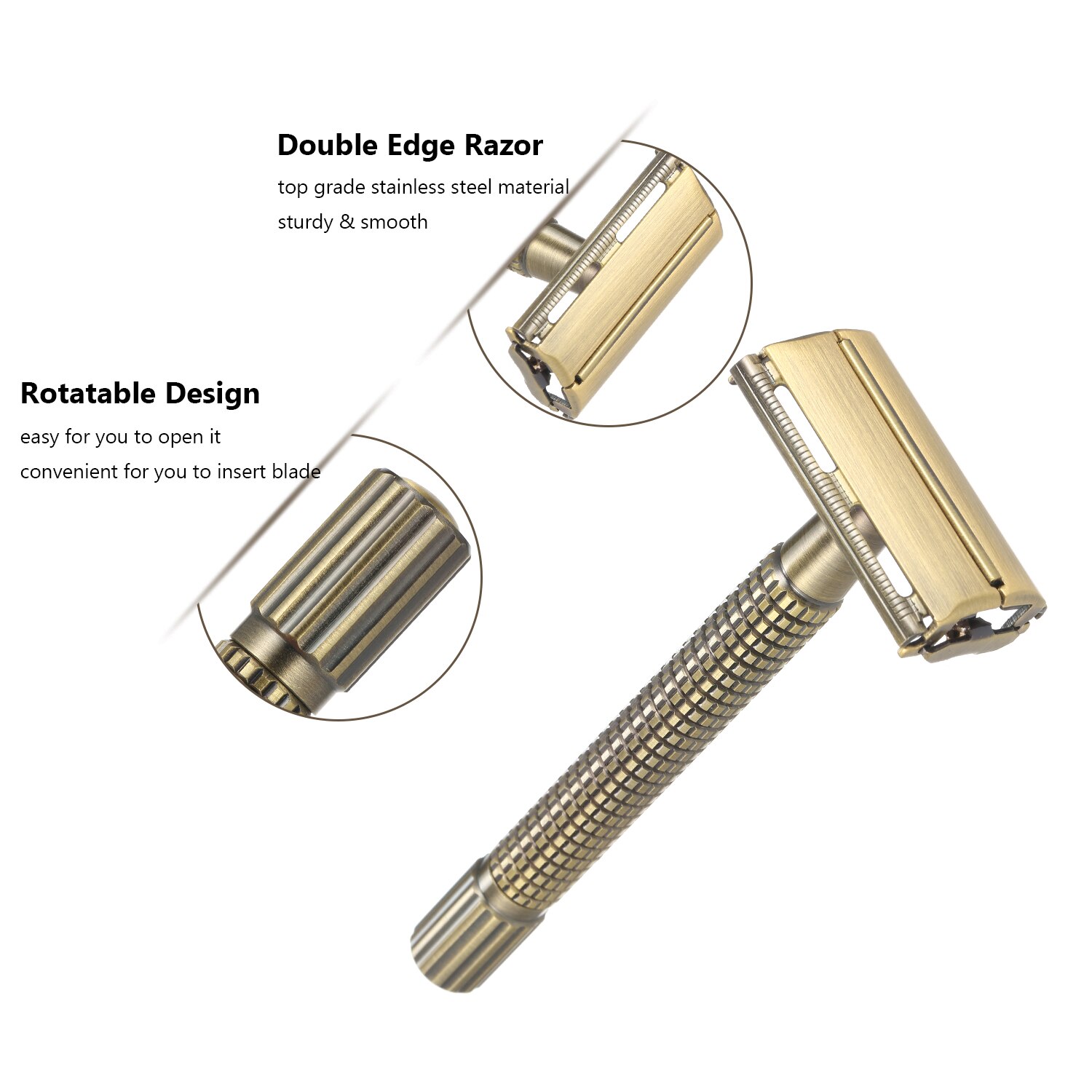 Metal Double-edged Shaving Razor Safety Beard Razo... – Vicedeal