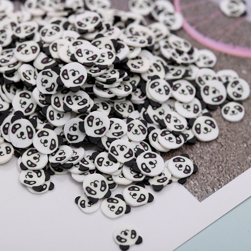 100g/lot Clay Panda Animal Slices Polymer Clay Spr... – Grandado