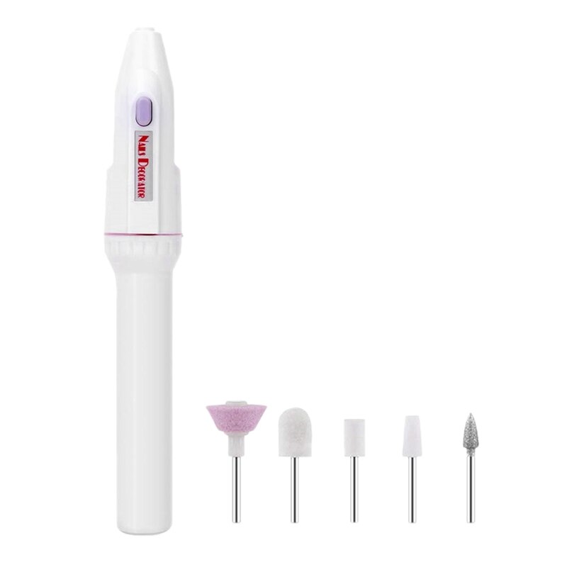 7 Pcs Portable Mini Nail Drill Set Nail Drill File... – Grandado