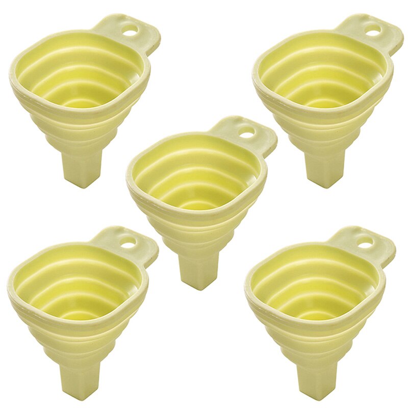 1/5pcs Foldable Funnel Silicone Collapsible Funnel... – Grandado