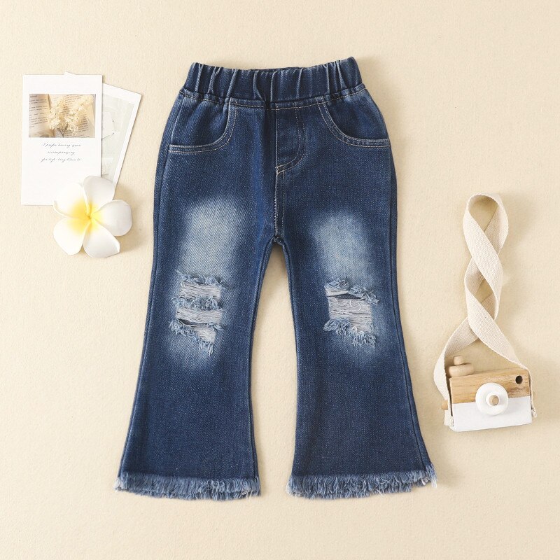 2022 kinder Jean Glocke mit flachem boden hosen Ba... – Grandado
