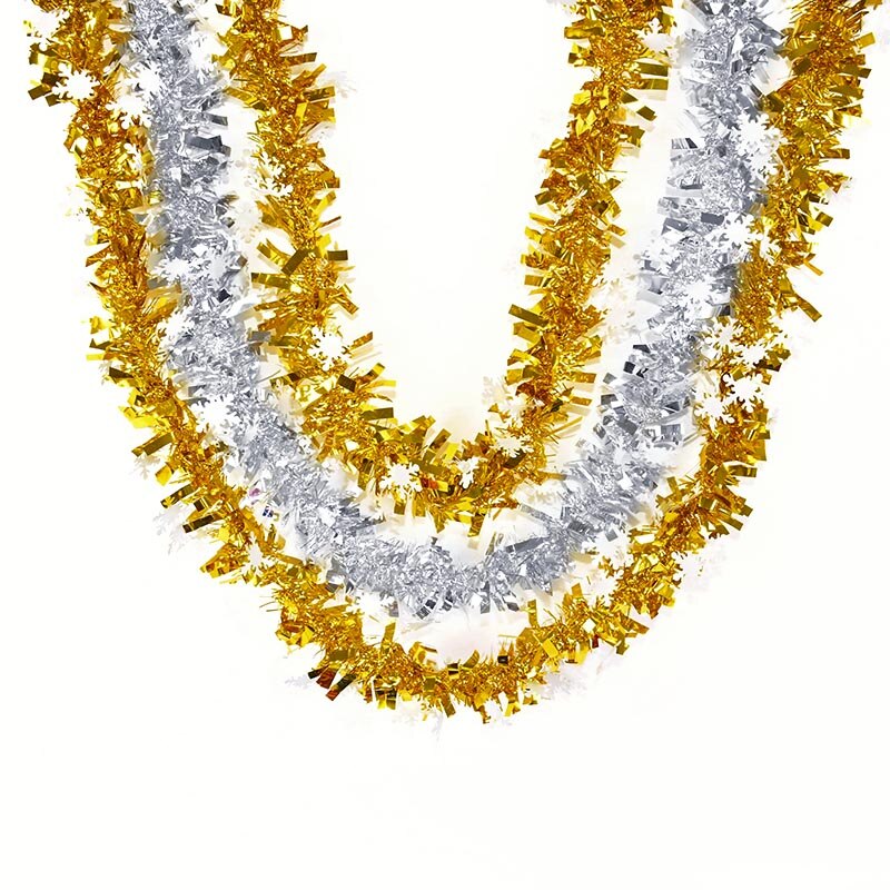 1.8M Foil Rattan Tinsel Streamer Rainbow Color Foi... – Grandado