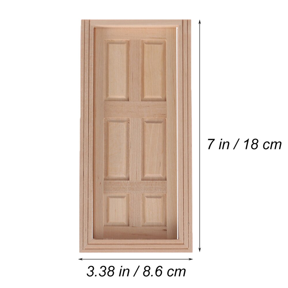 1:12 mini house Miniature DIY 6-Panel Interior Woo... – Grandado