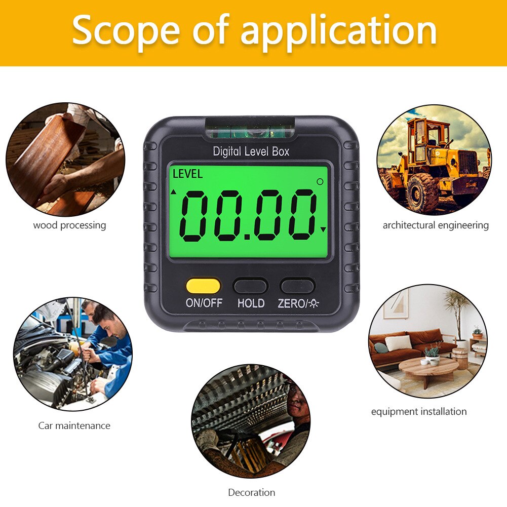 Digital Inclinometer 4*90° Portable Angle Finder M... – Grandado